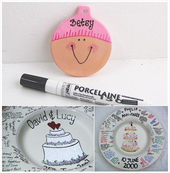 Writing on bisque pottery ceramics | Country Love Crafts