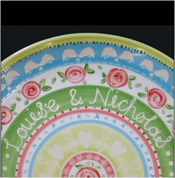 Writing on bisque pottery ceramics | Country Love Crafts