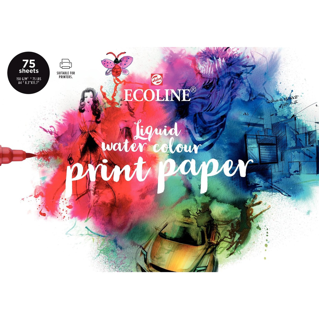 Ecoline Liquid Watercolour Printer Paper - 75 Sheets | Country Love Crafts