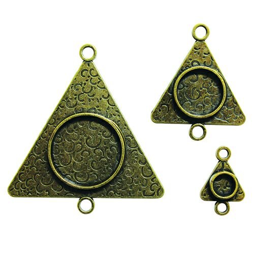 Triangles Three - Bronze | Country Love Crafts